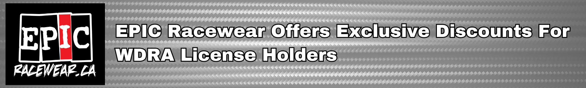 EPIC Racewear offers exclusive discounts for WDRA license holders ...